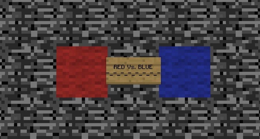 Download Minecraft PE Red vs Blue Map: Conquer the World