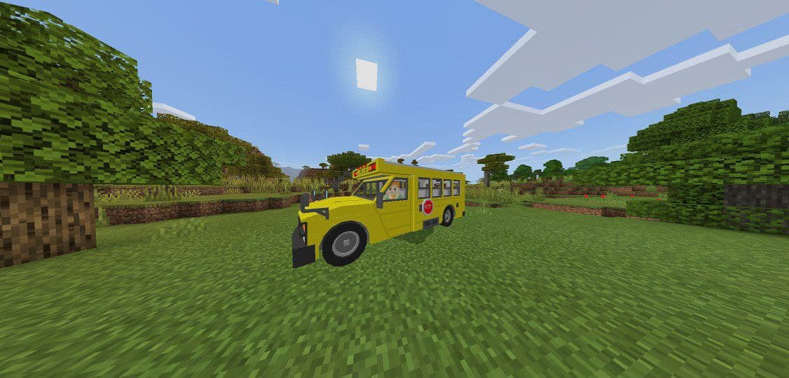 School Bus Mod for Minecraft PE: Download School Bus Mod