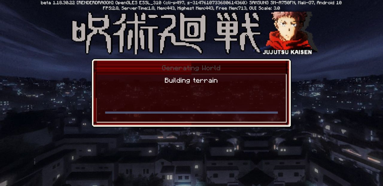 Download Jujutsu Kaisen Texture Pack for Minecraft PE: transformation