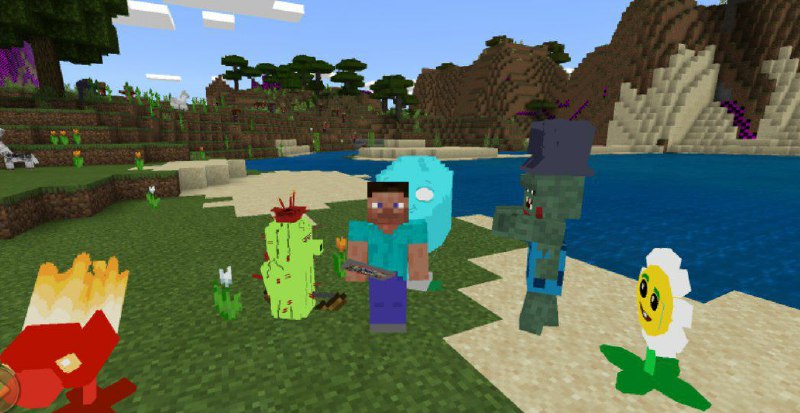 Download Plants vs Zombies Mod for Minecraft Bedrock Edition