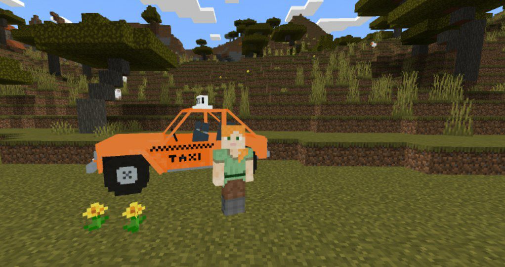 Download Taxi Mod for Minecraft Bedrock Edition