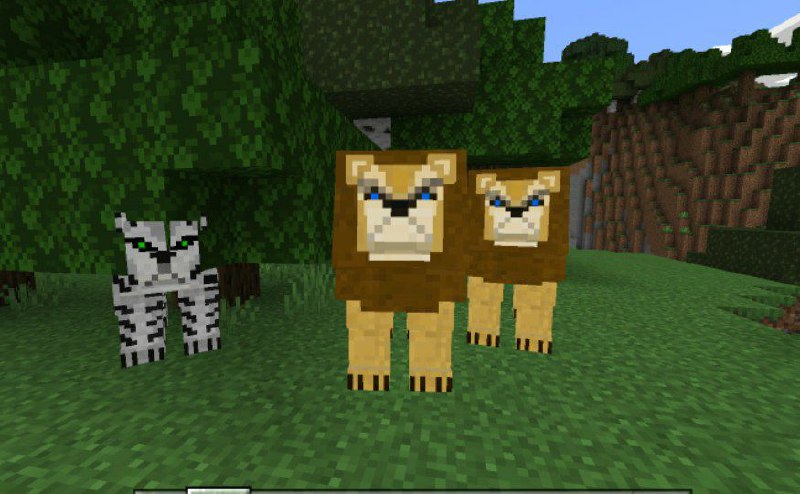 Download Lion Mod for Minecraft Bedrock Edition