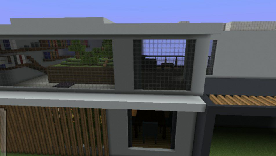 Download Mega Mansion Map for Minecraft PE: ultramodern construction