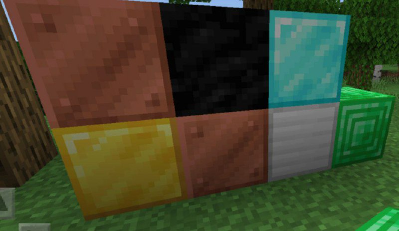 Download Mineral Texture Pack for Minecraft PE: unusual blocks