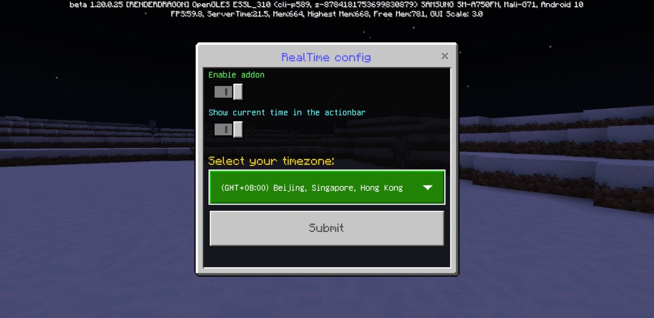 Download Real-Time Mod for Minecraft PE: new features