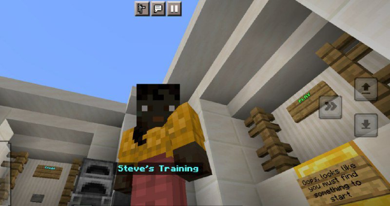 Download Steve Training Map for Minecraft PE: five trials