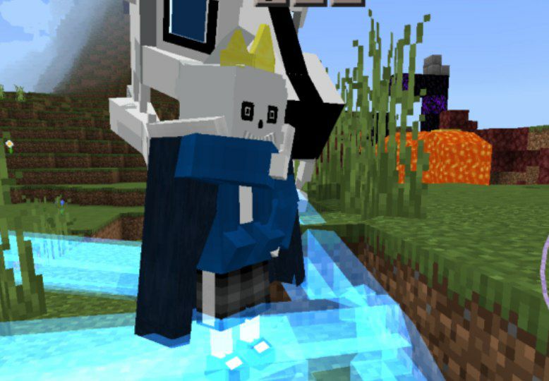 Download Sans Mod for Minecraft PE: the original story