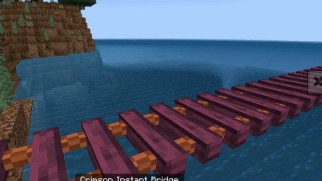 Download Instant Bridge Mod for Minecraft PE: Instant Bridge Mod for Minecraft Bedrock Edition