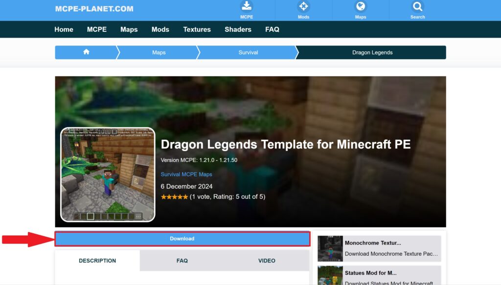 How to install Templates for Minecraft on Android: FAQ Tutorial