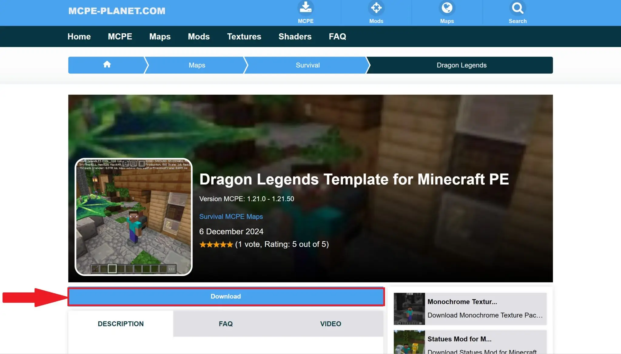How to install Templates for Minecraft on Android: FAQ Tutorial