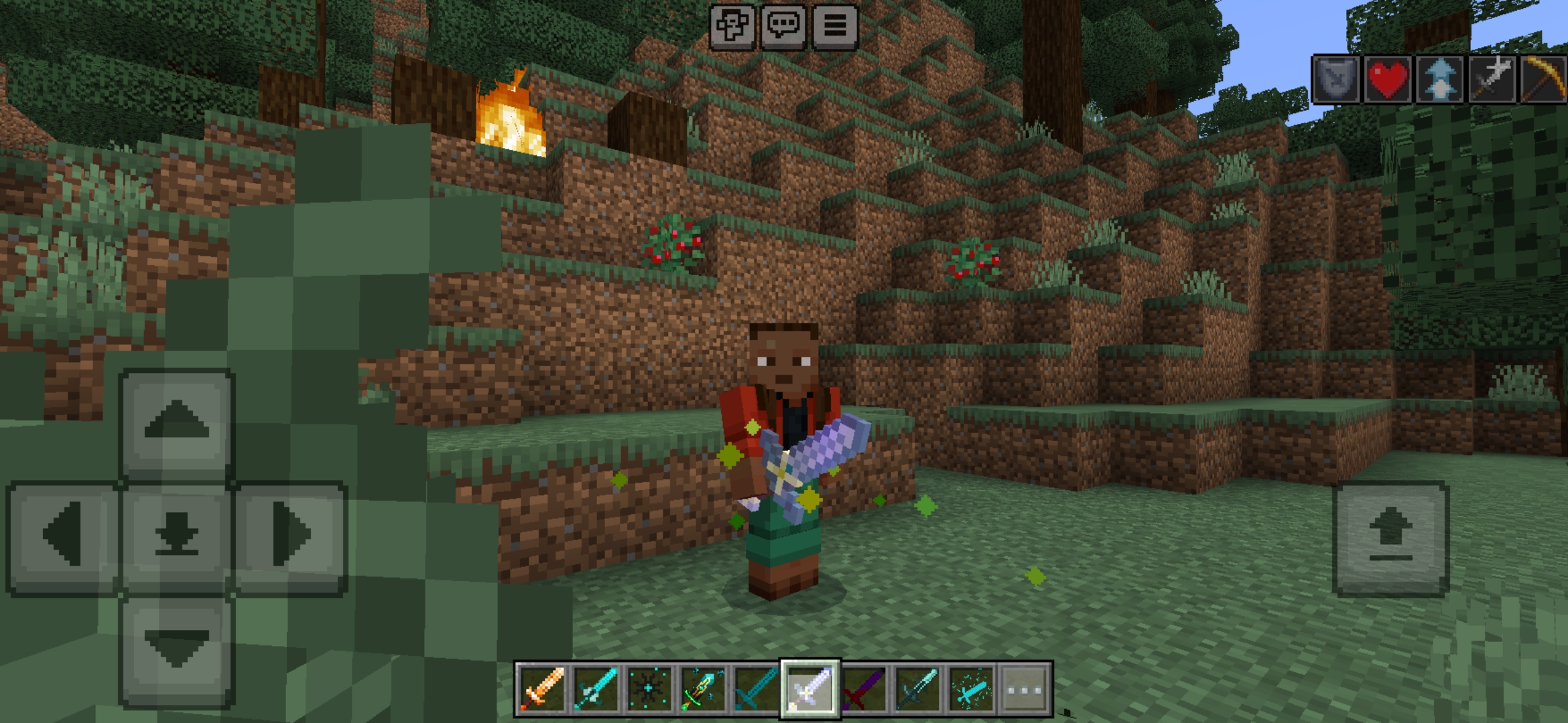 Download Dancing Blades Mod for Minecraft Bedrock Edition