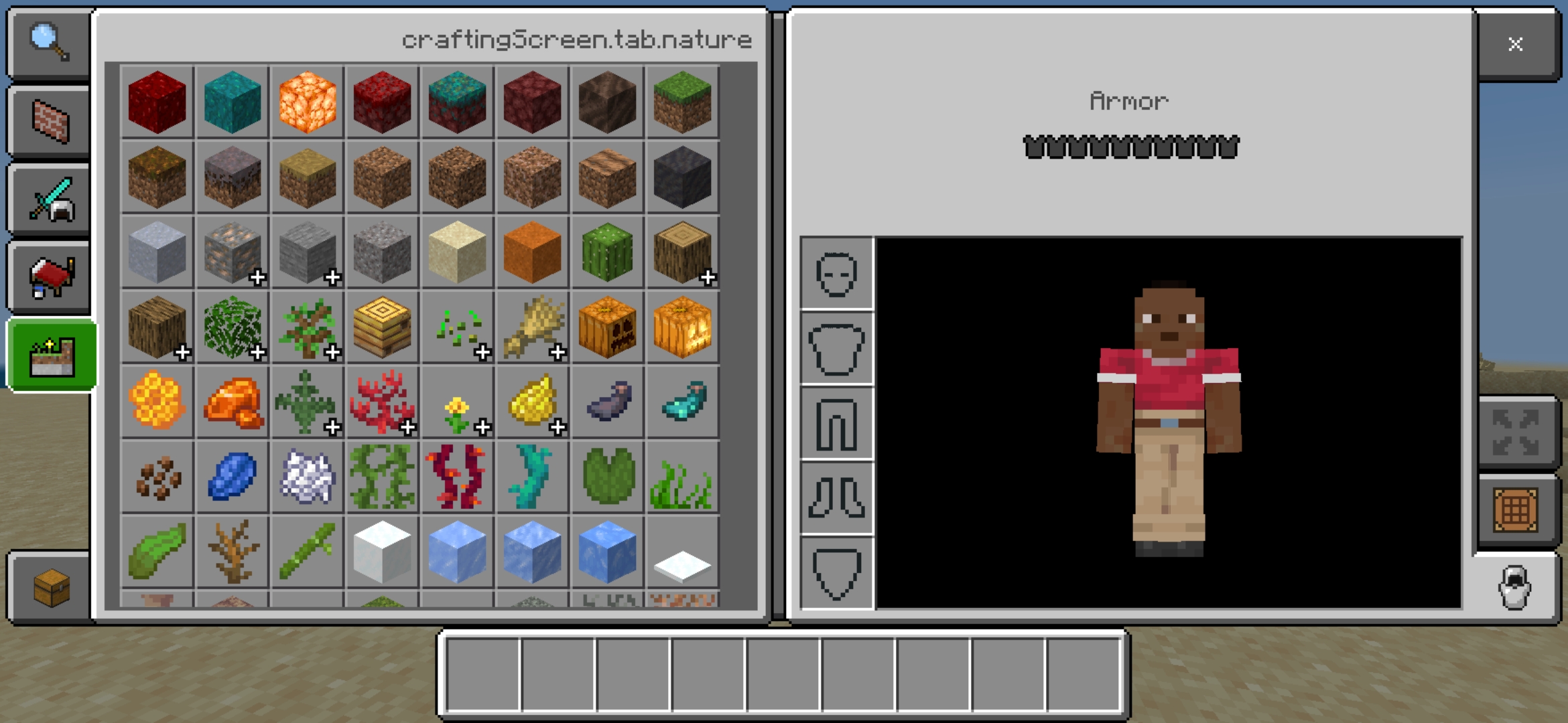 Download GUI Overhaul Texture Pack for Minecraft Bedrock Edition