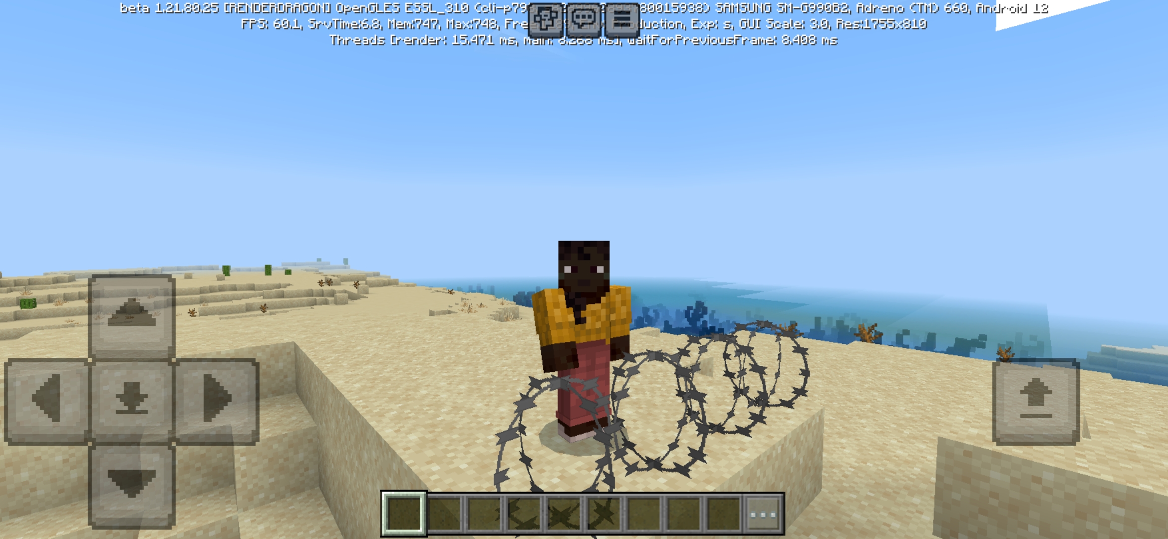 Download Razor Wire Mod for Minecraft Bedrock Edition