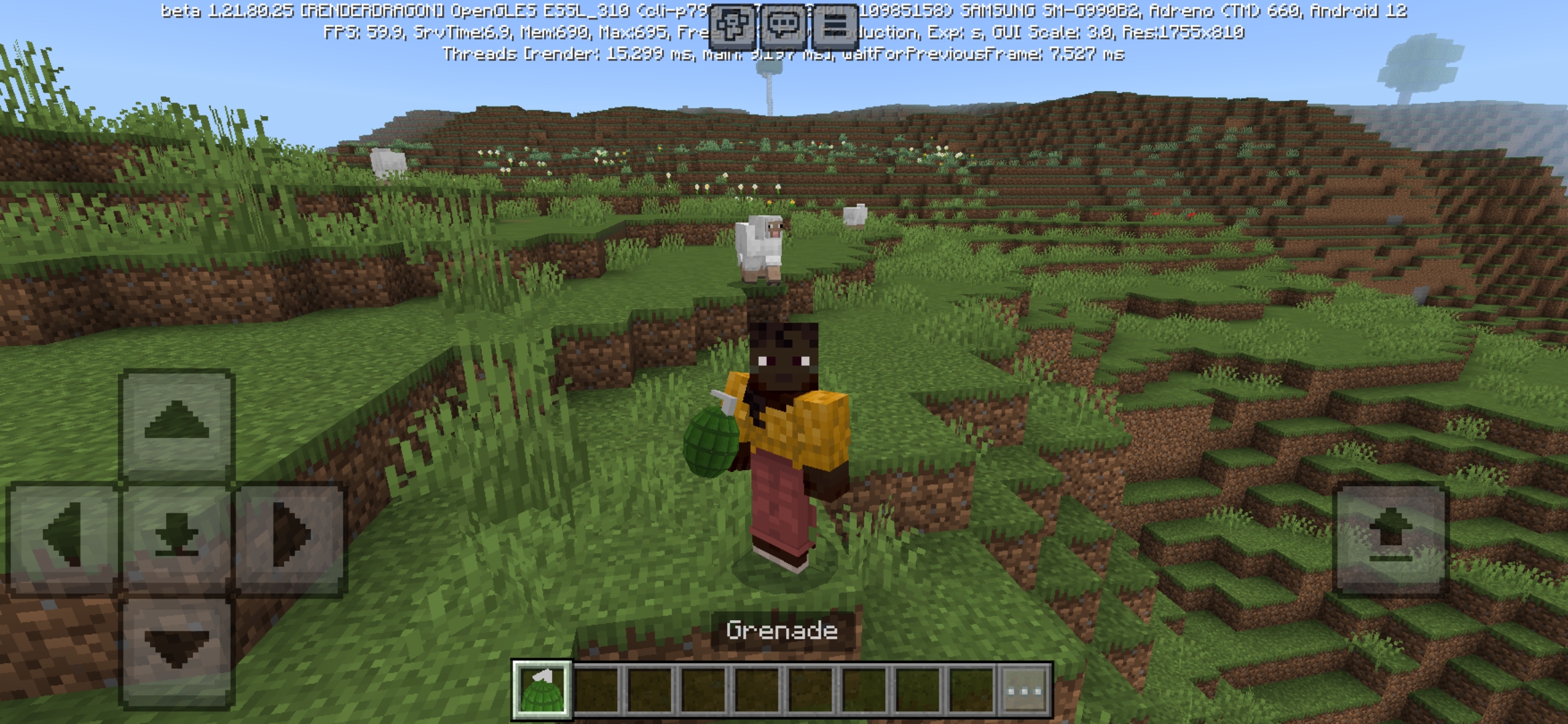 Download Grenades Mod for Minecraft Bedrock Edition