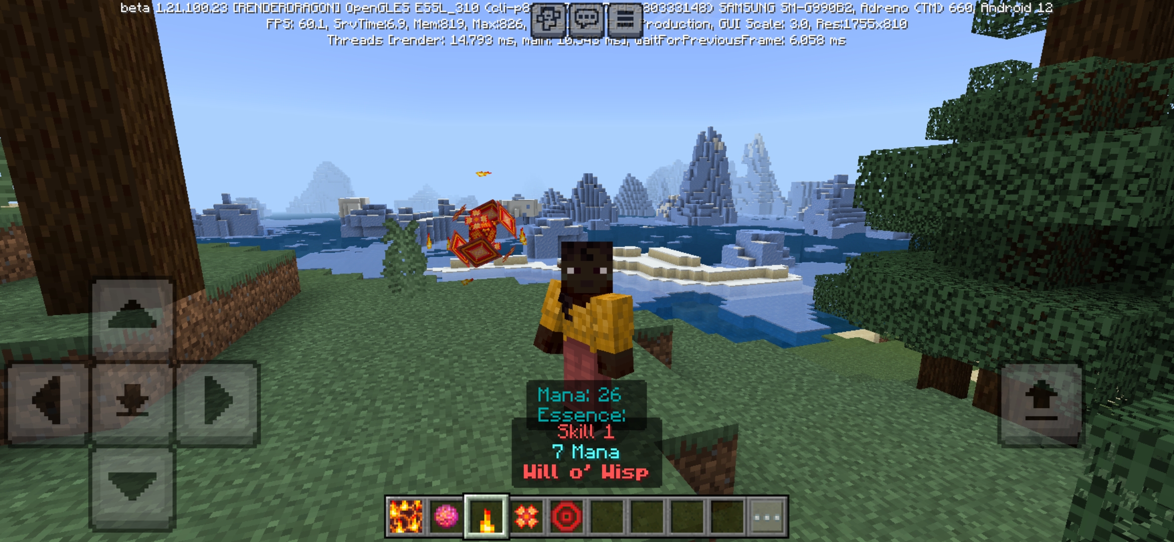 Download Fire Magic Mod for Minecraft Bedrock Edition