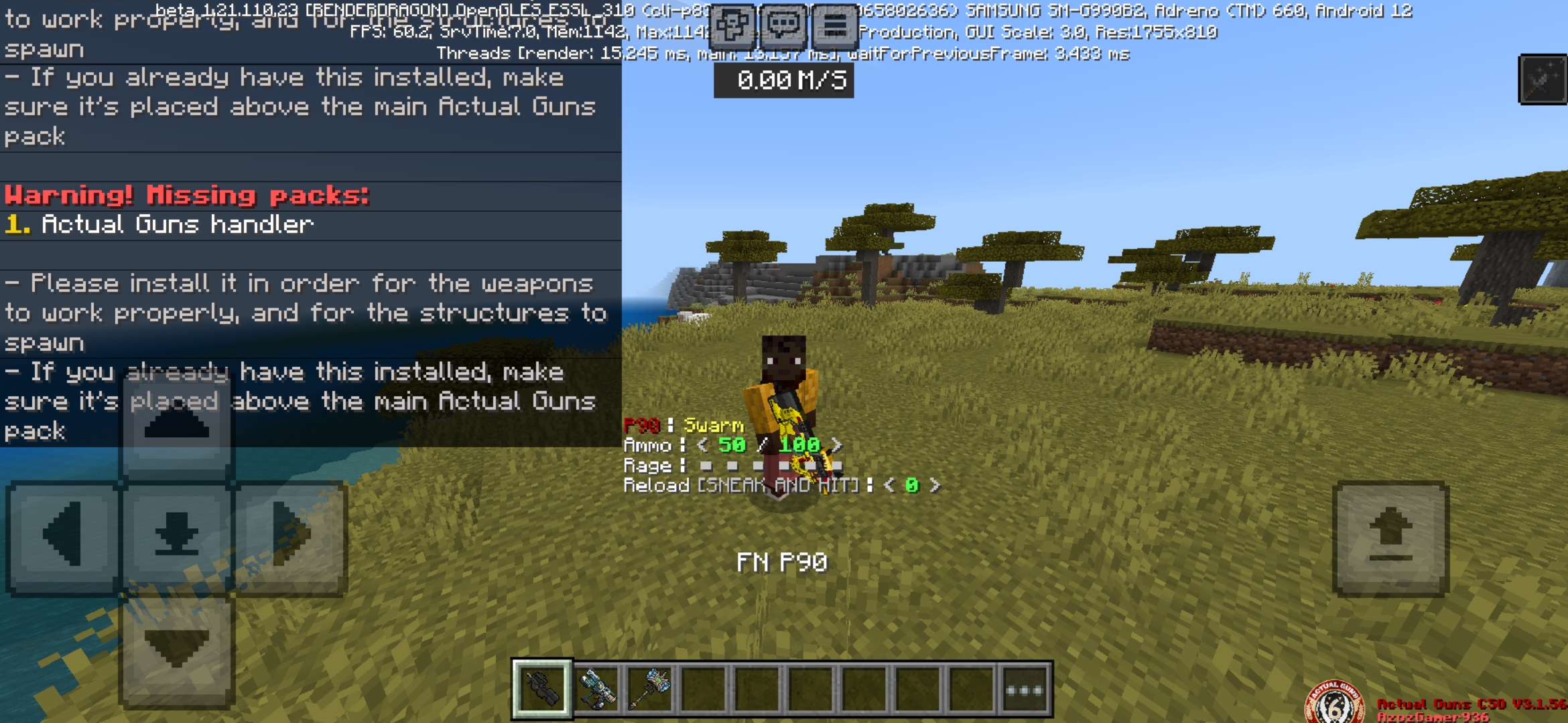 Download Actual Guns Mod for Minecraft Bedrock Edition