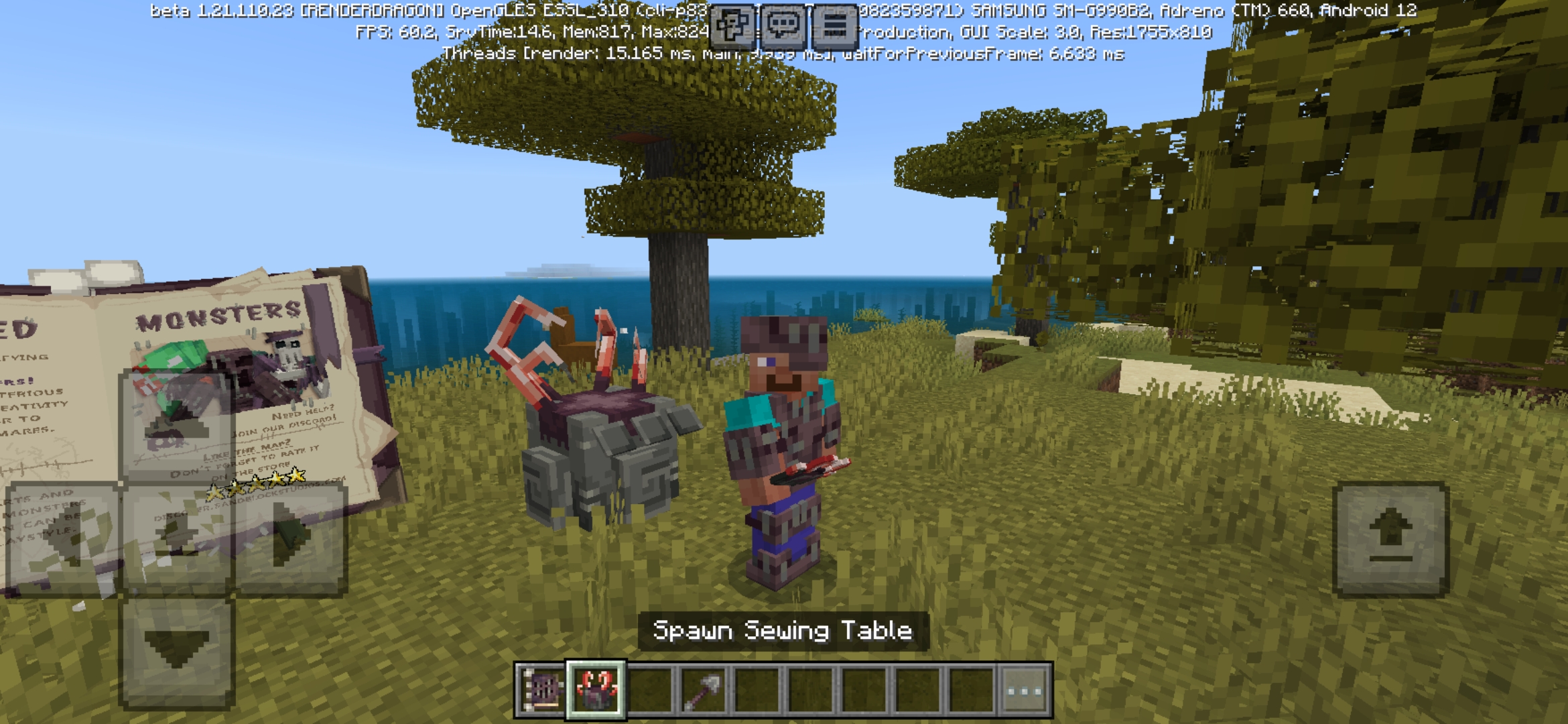 Download Stitched Monsters Mod for Minecraft Bedrock Edition