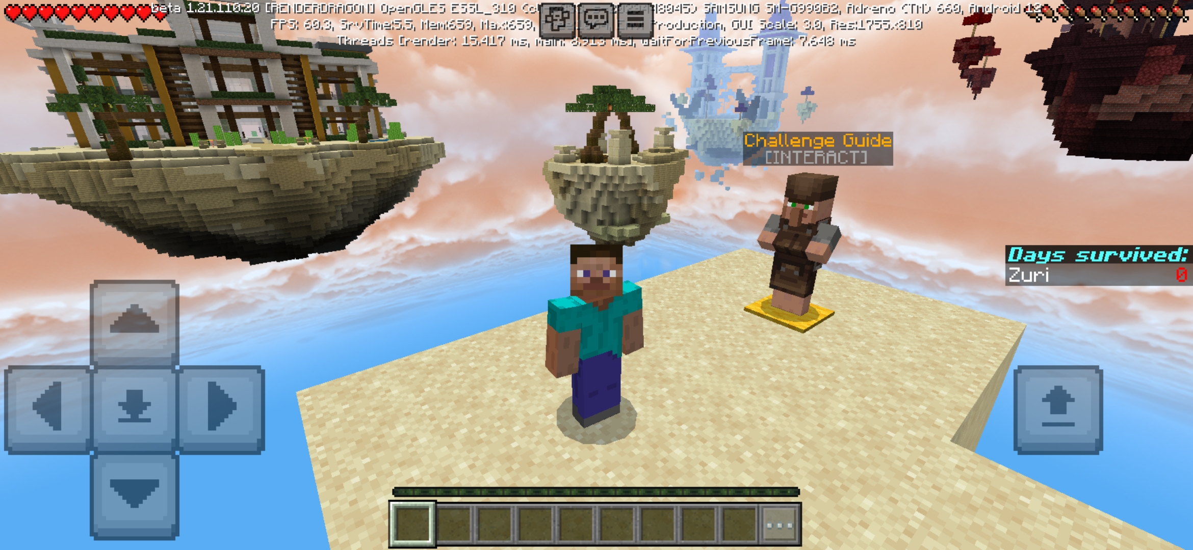 Download Summer Skyblock Map for Minecraft Bedrock Edition