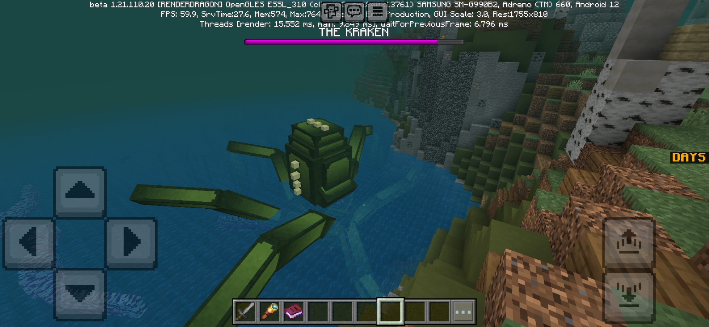 Download 100 Days Kraken Island Map for Minecraft Bedrock