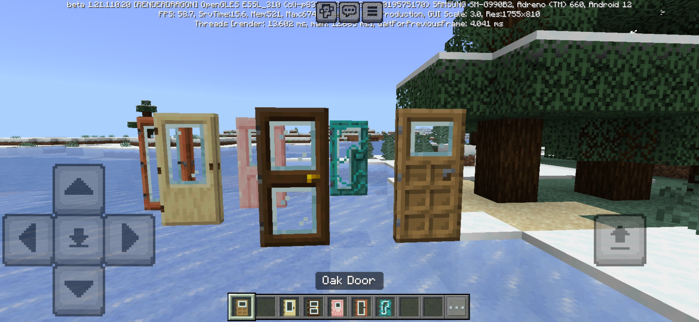 Download Glass Doors Mod for Minecraft Bedrock Edition