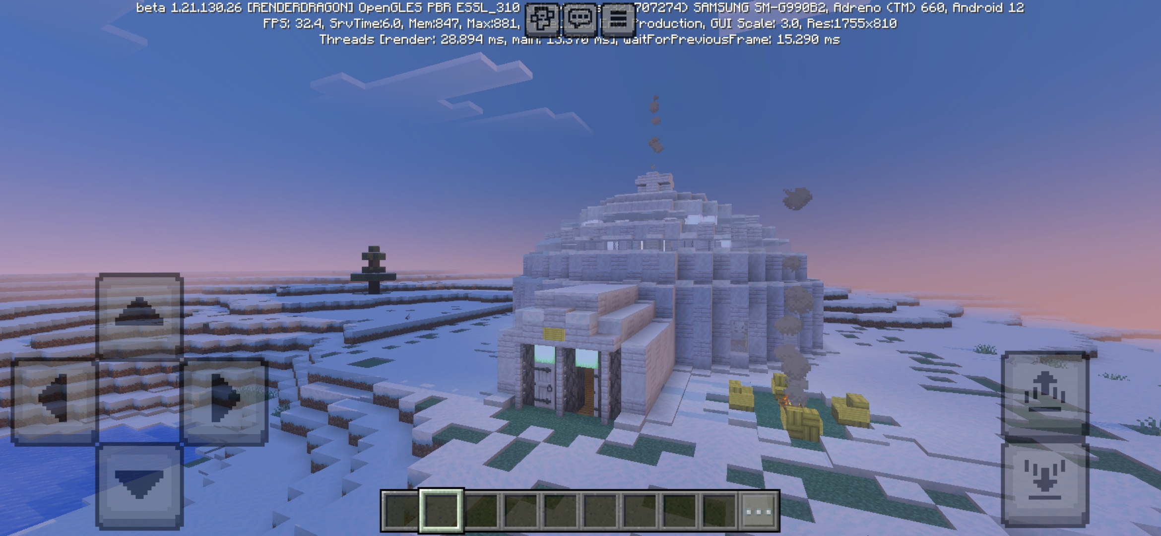 Download Survival Igloo House Map for Minecraft Bedrock Edition