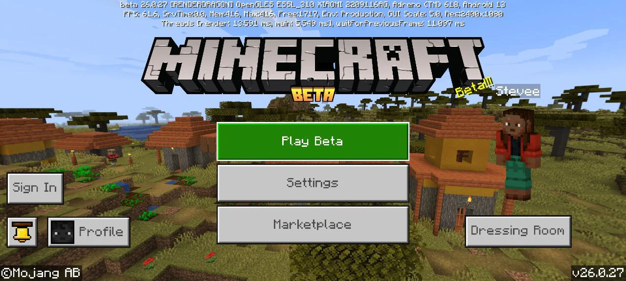 Download Minecraft 1.26.0.27 / 26.0.27 Free Apk (for Android version)
