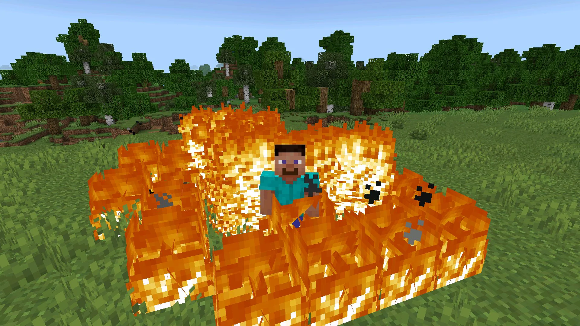 Download Fireman Mod for Minecraft PE – fiery survival skills